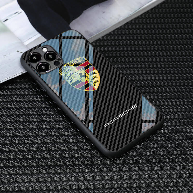 Porsche Carbon Fibre Style Phone Case – German Tribe